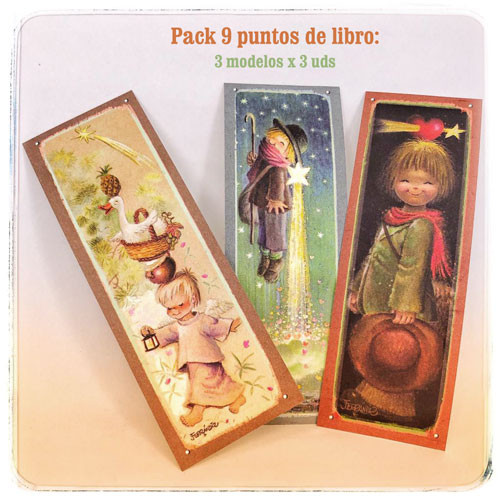 Puntos de libro pack 9 uds: 3 modelos